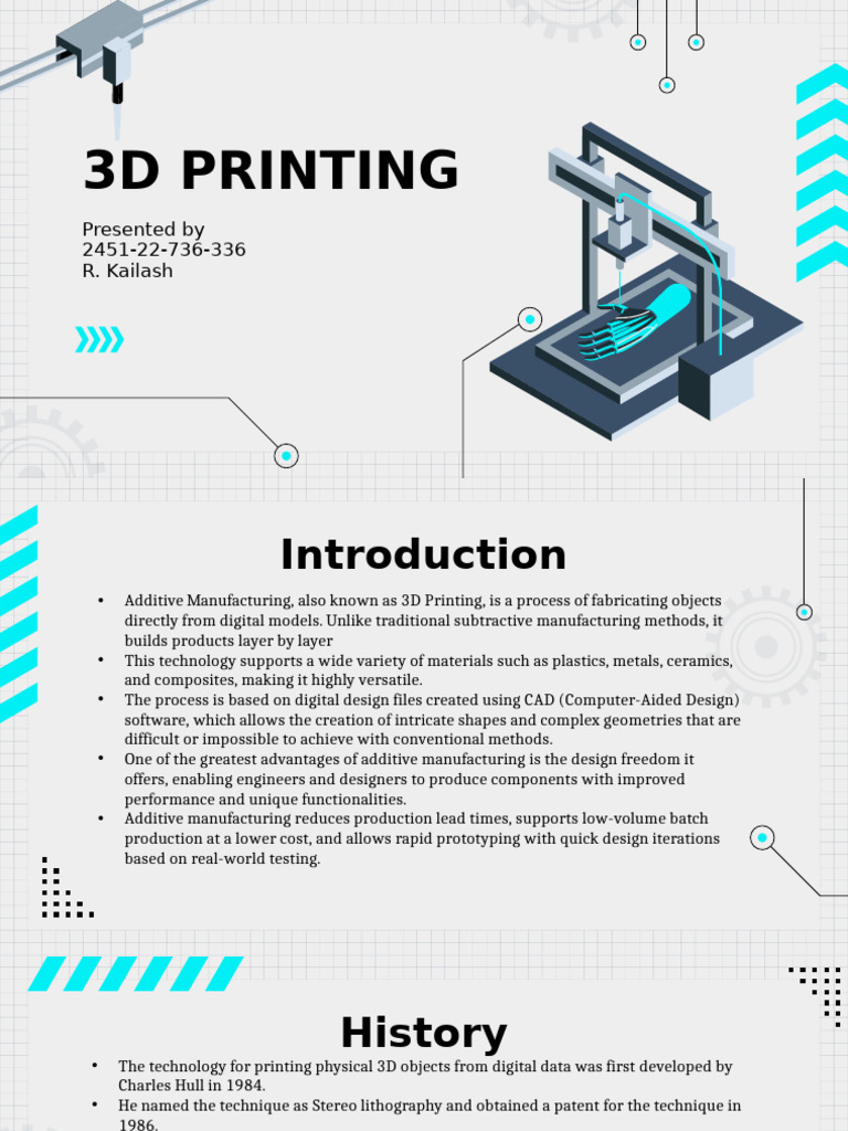 Overview of 3D Printing Technologies | PDF | 3 D Printing | Building ...