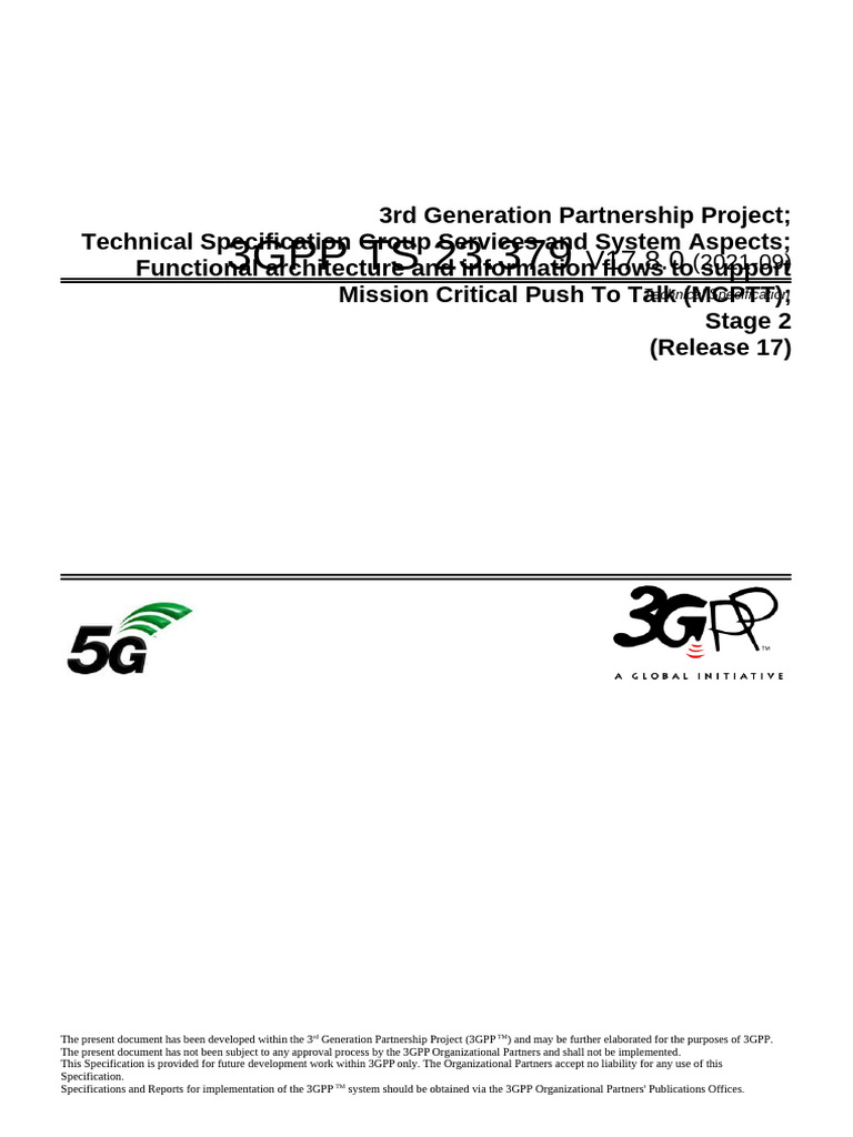 MCPTT Functional Architecture Overview | PDF | Server (Computing) | 3 Gpp