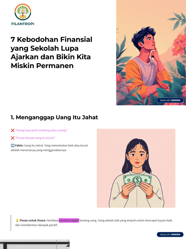 7 Kesalahan Finansial yang Harus Dihindari | PDF