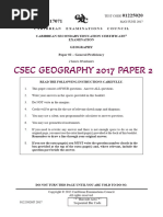 CSEC Geography June 2021 Paper 2 | PDF
