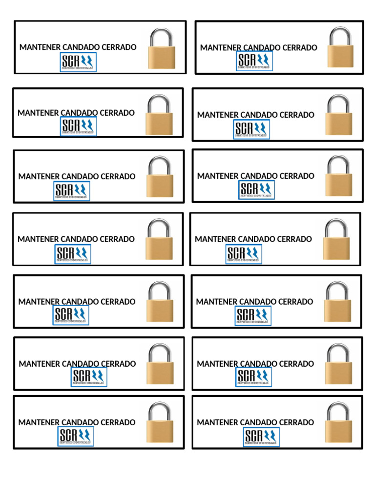 Instrucciones para Candado Cerrado | PDF