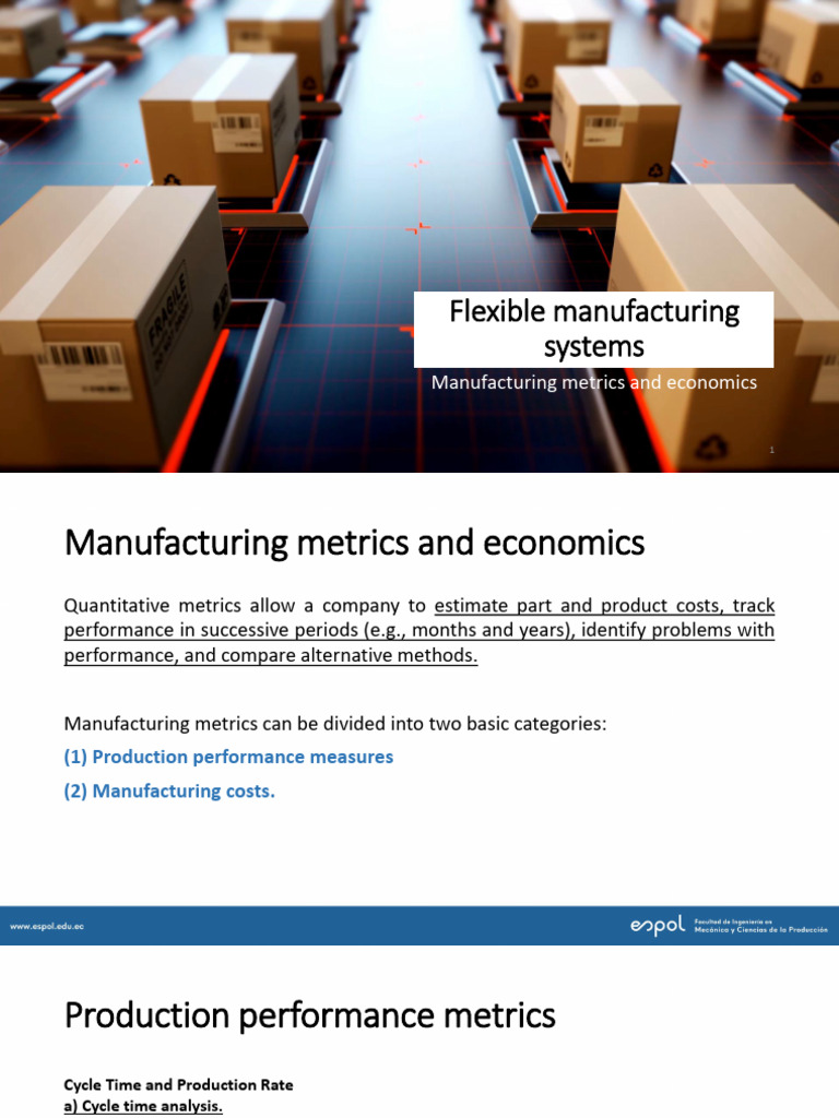 Manufacturing Metrics and Economics | PDF