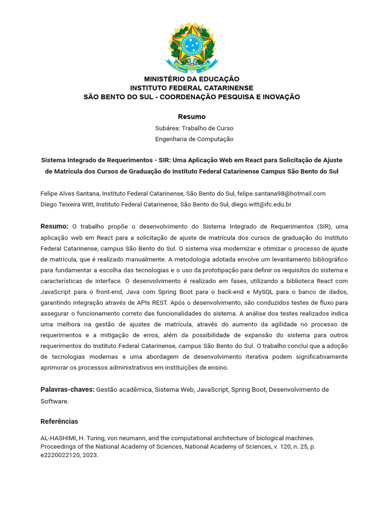 Sistema Web para Ajuste de Matrícula SIR | PDF | Script Java ...