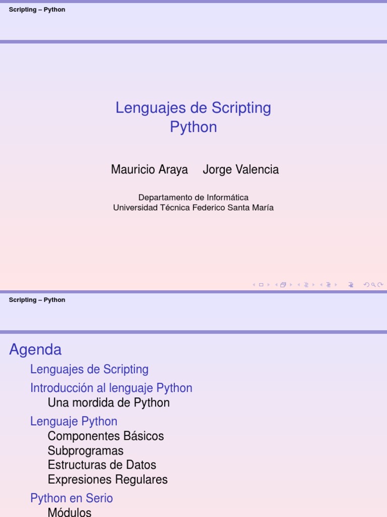 Lenguajes de Scripting | PDF | Python (lenguaje de programación ...