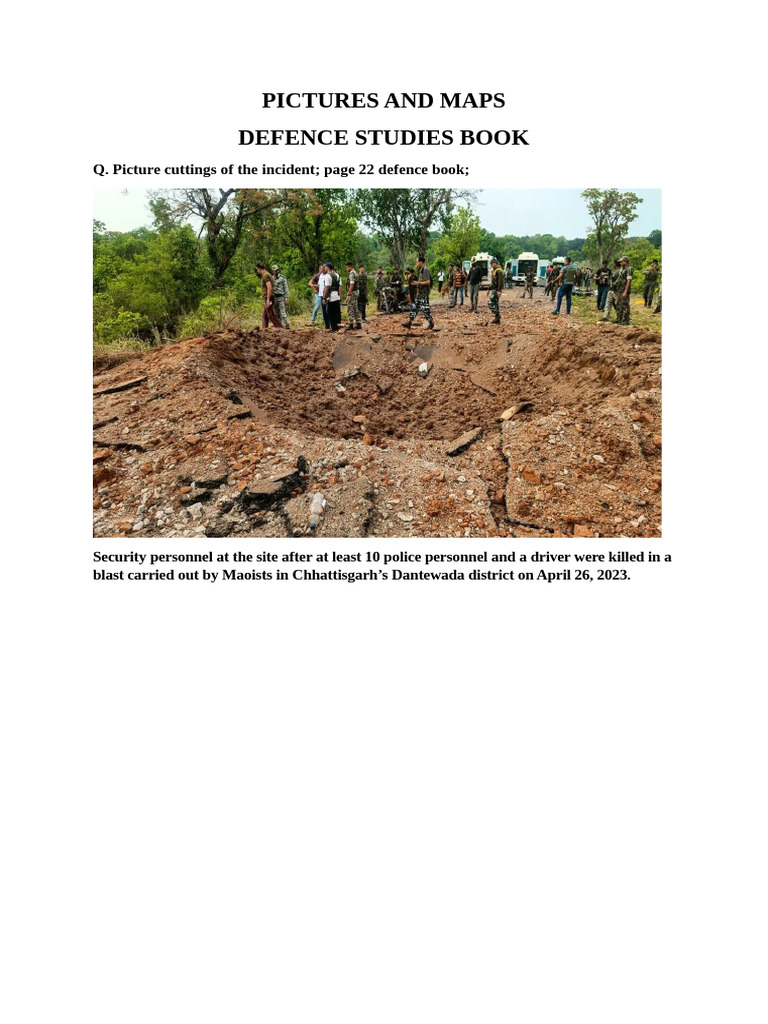 Defence Pictures and Maps Class 10 | PDF