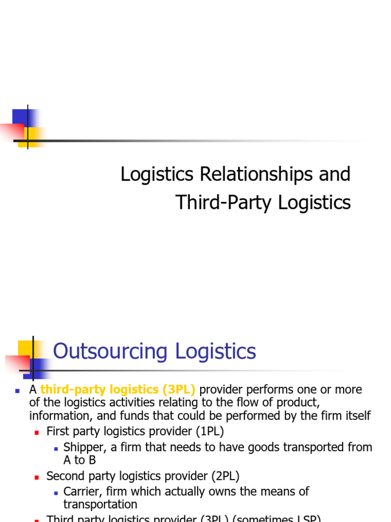 Third Party Logistic | PDF | Logistics | Supply Chain