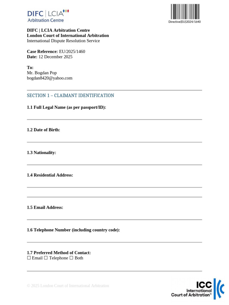 Crypto-Asset Fraud & Misappropriation - Client Statement Form | PDF ...