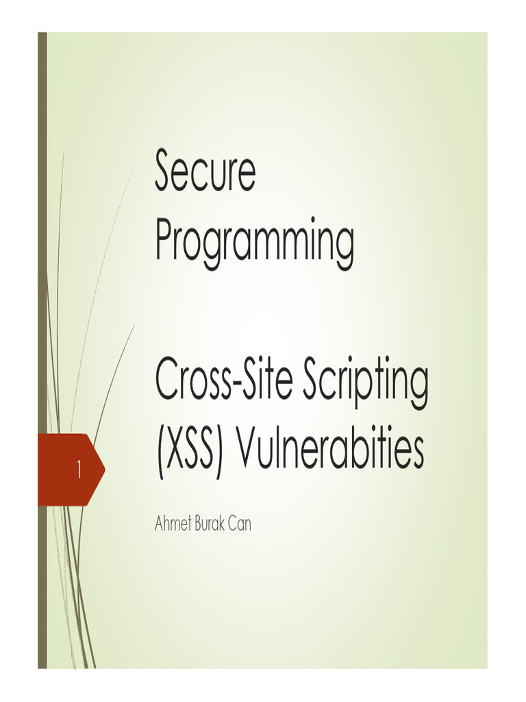 XSS Attack | PDF | Java Script | Http Cookie