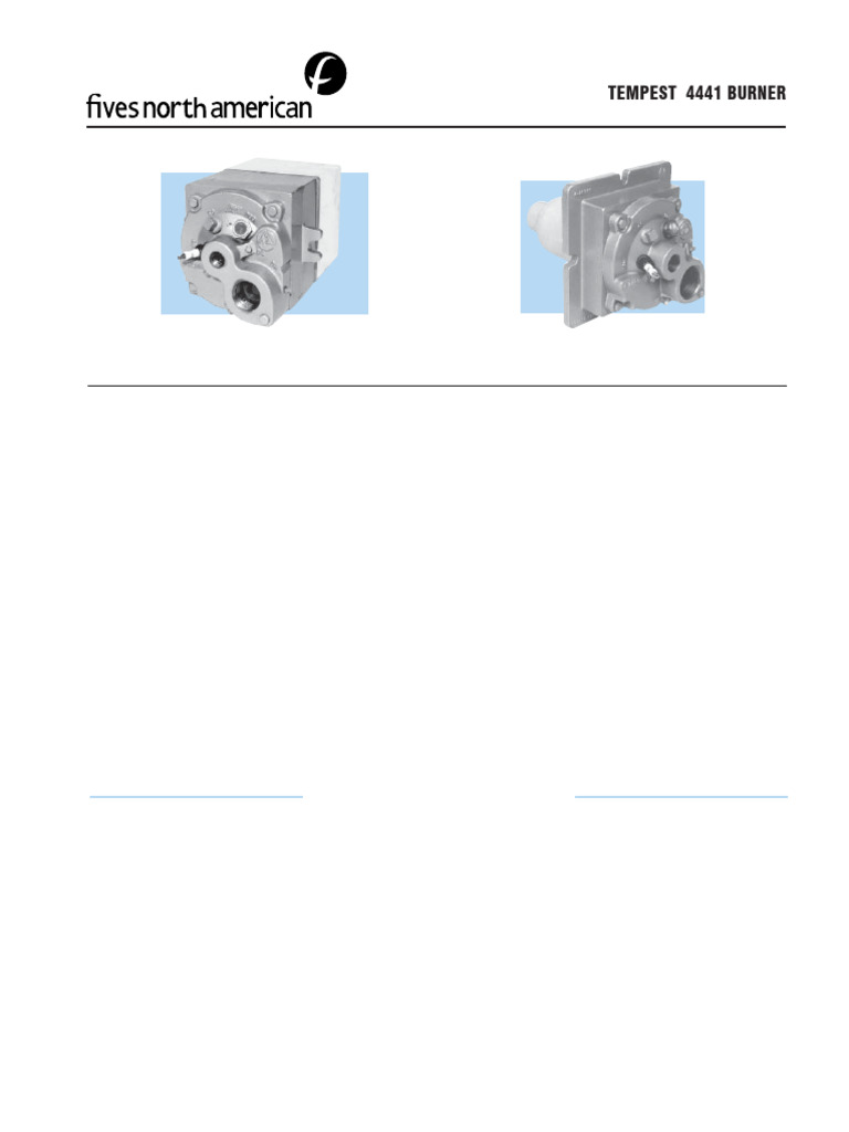 Techrite Fives North American North American 4425 MB Fireall Gas Burner ...