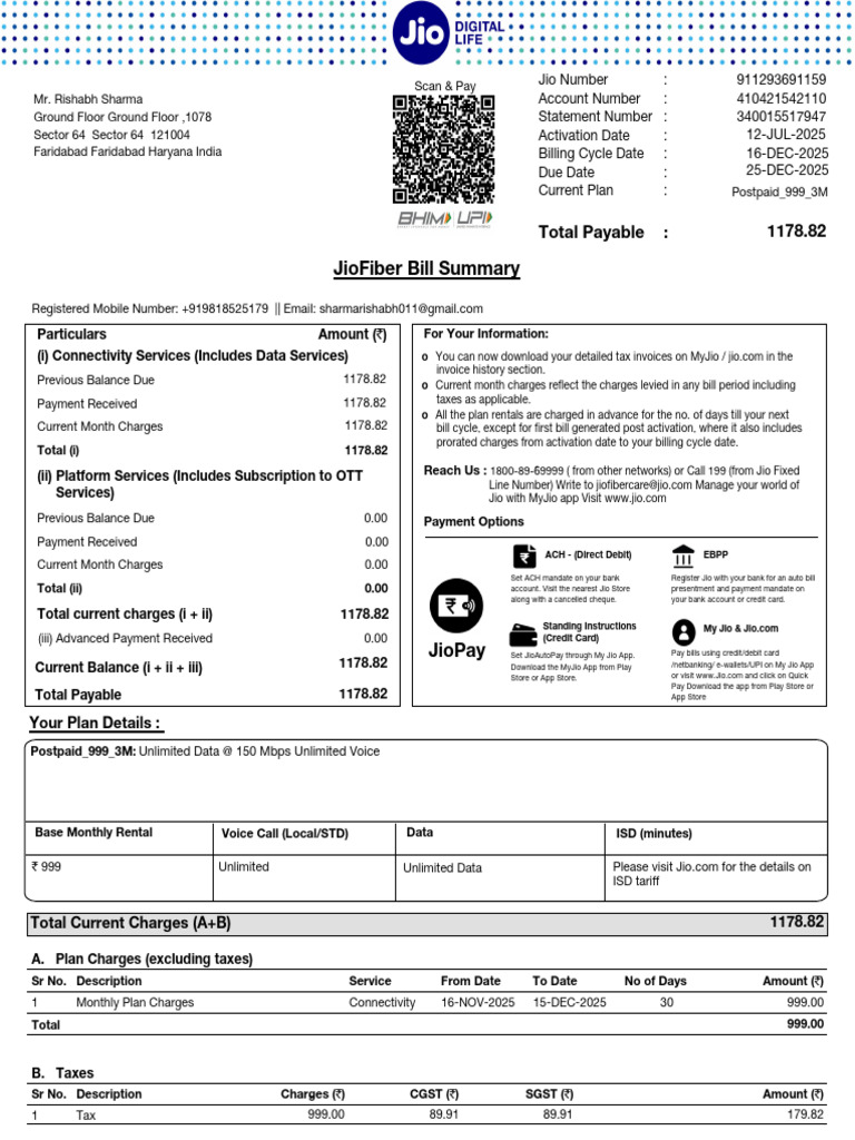 DEC BILL | PDF | Payments | Credit Card