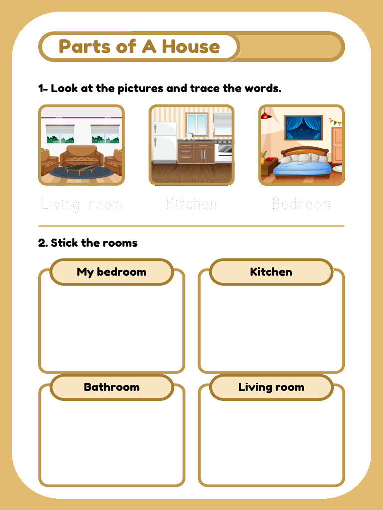 Parts of A House Worksheet in Brown Cream Cute Style - 20251218 ...