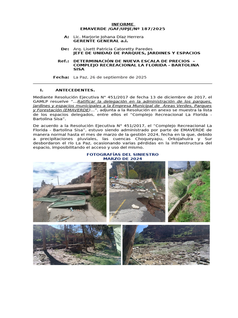 187 Inf. Tecnico Precios Bartolina Sisa v.29.09.25 | PDF | Sustentabilidad