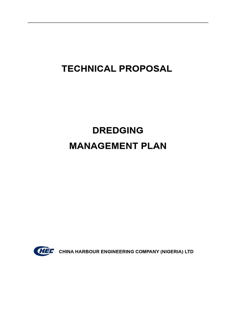 NLNG Train 7 Dredging Management Plan | PDF | Dredging | Wound