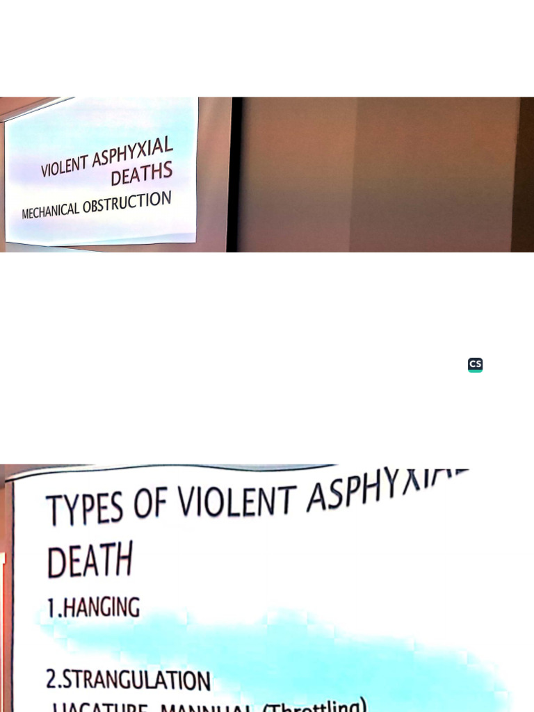 Violent Asphyxial Death | PDF