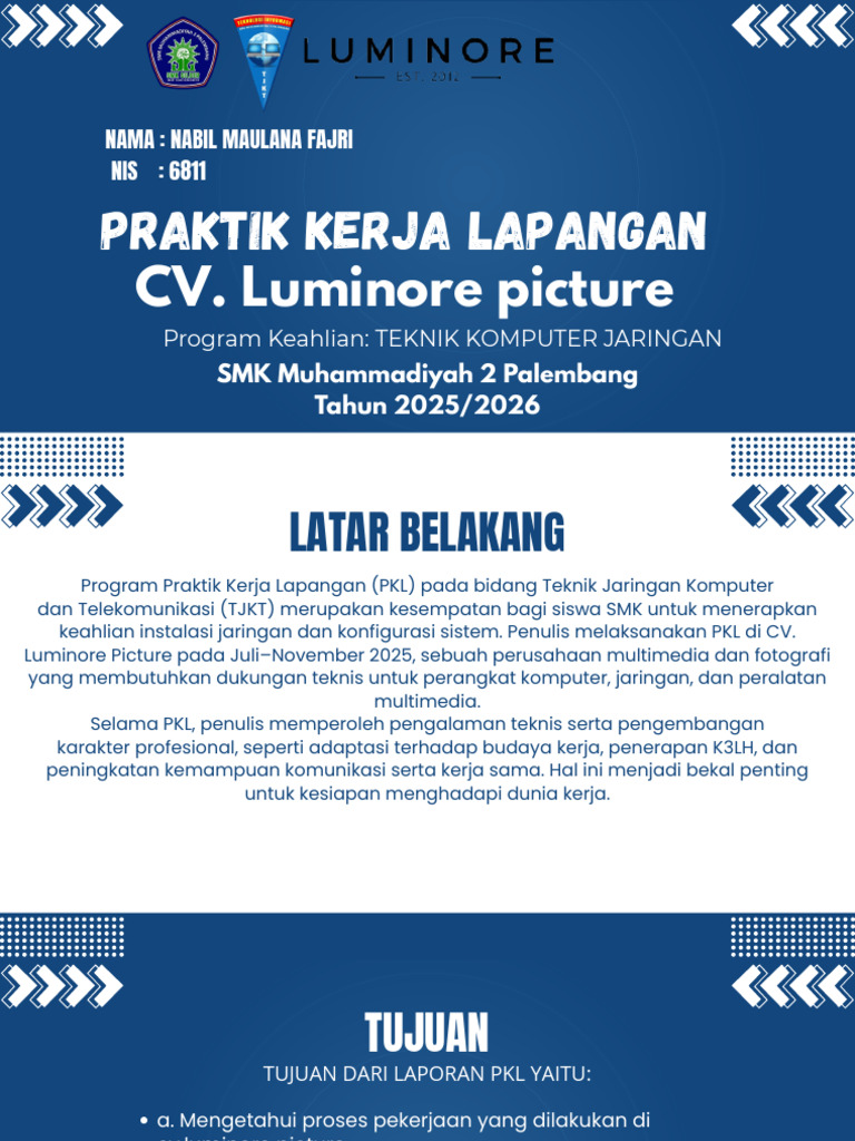 Laporan PKL Teknik Jaringan di Luminore | PDF