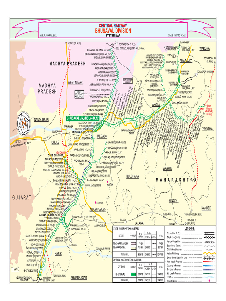 CR BSL Divn Map 2022 | PDF