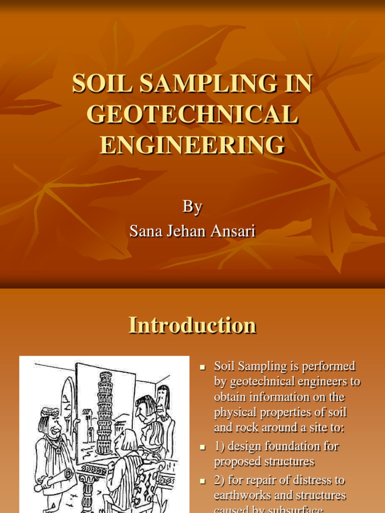 Soil Sampling Techniques in Geotechnical Engineering | PDF | Soil ...