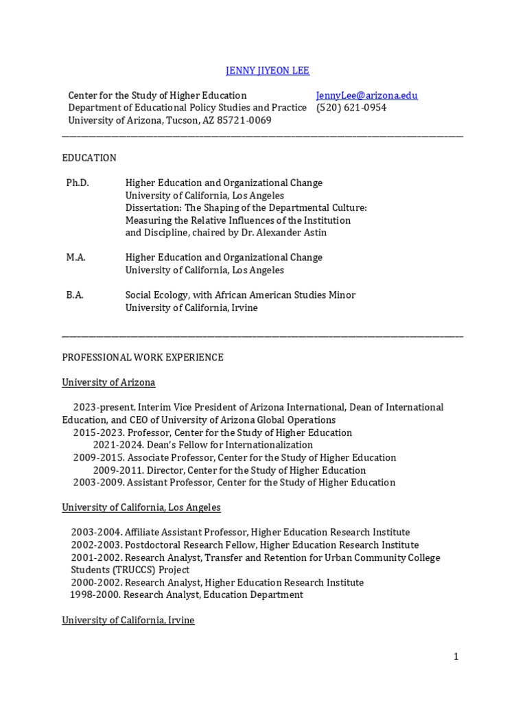 Jenny Lee CV Nov 2024 251218 122124 | PDF