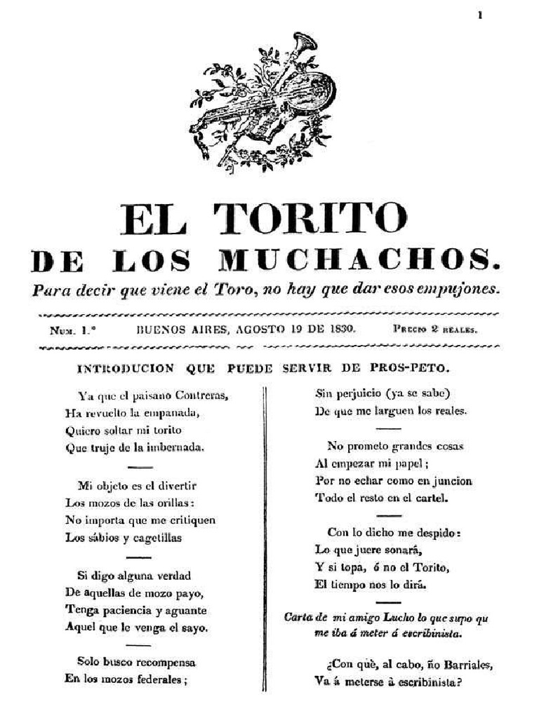 El Torito de Los Muchachos 1-2 | PDF