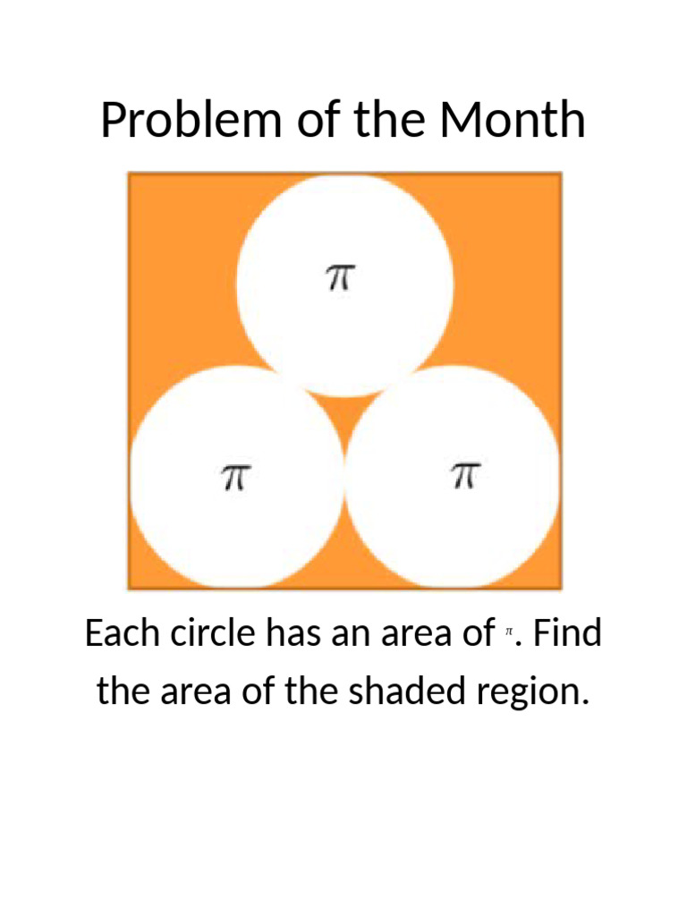 January 2026 Problem of The Month | PDF