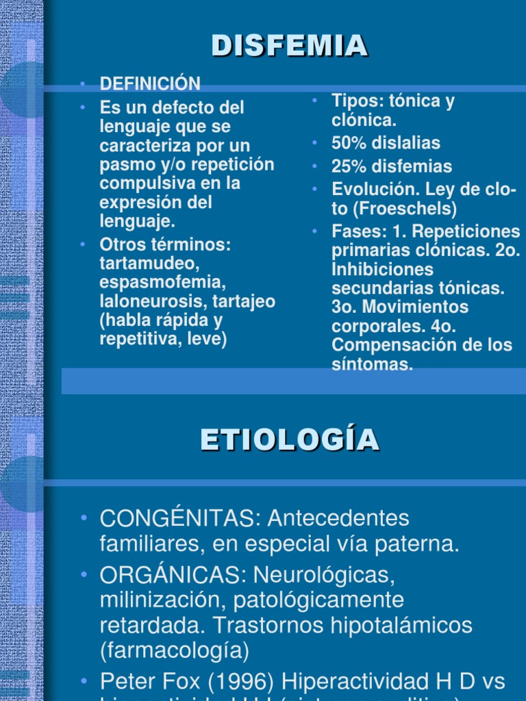 DISFEMIA | PDF | Ritmo | Tartamudeo