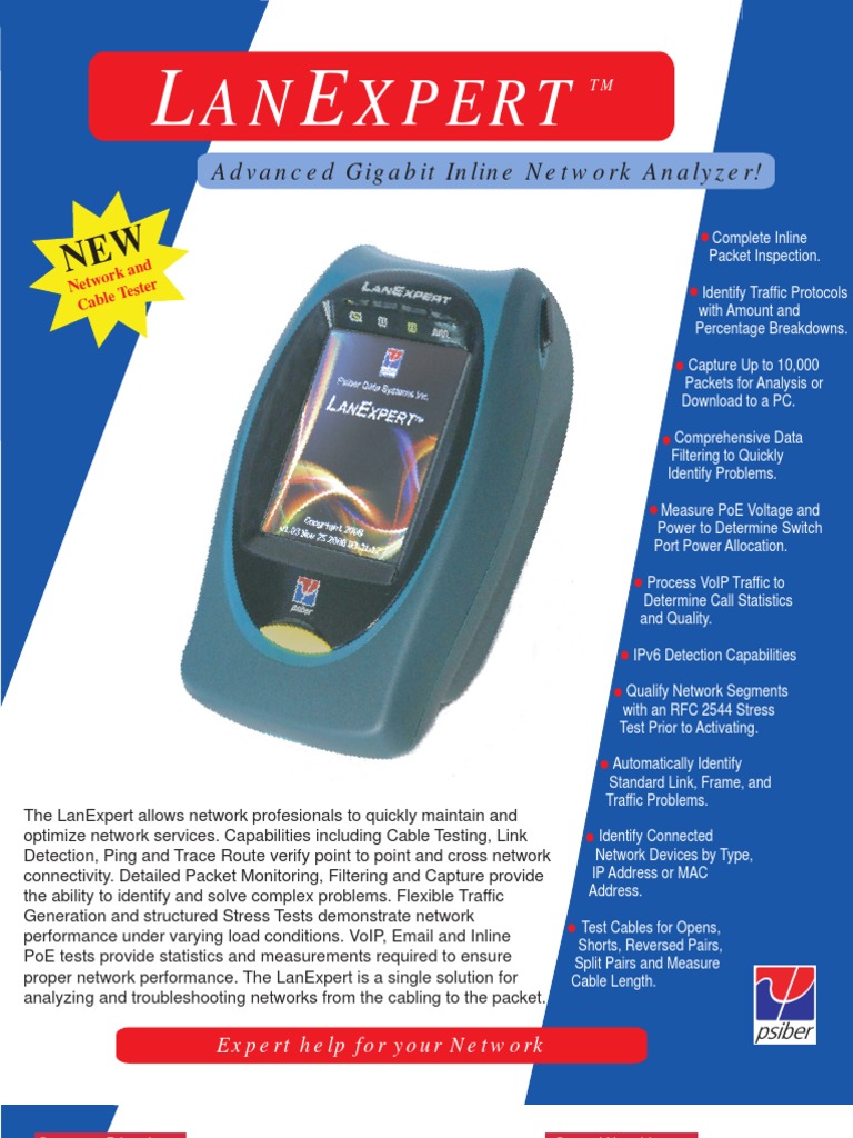 2010 - 09 Psiber LanExpert Engl LE80 | PDF | Voice Over Ip | Computer ...