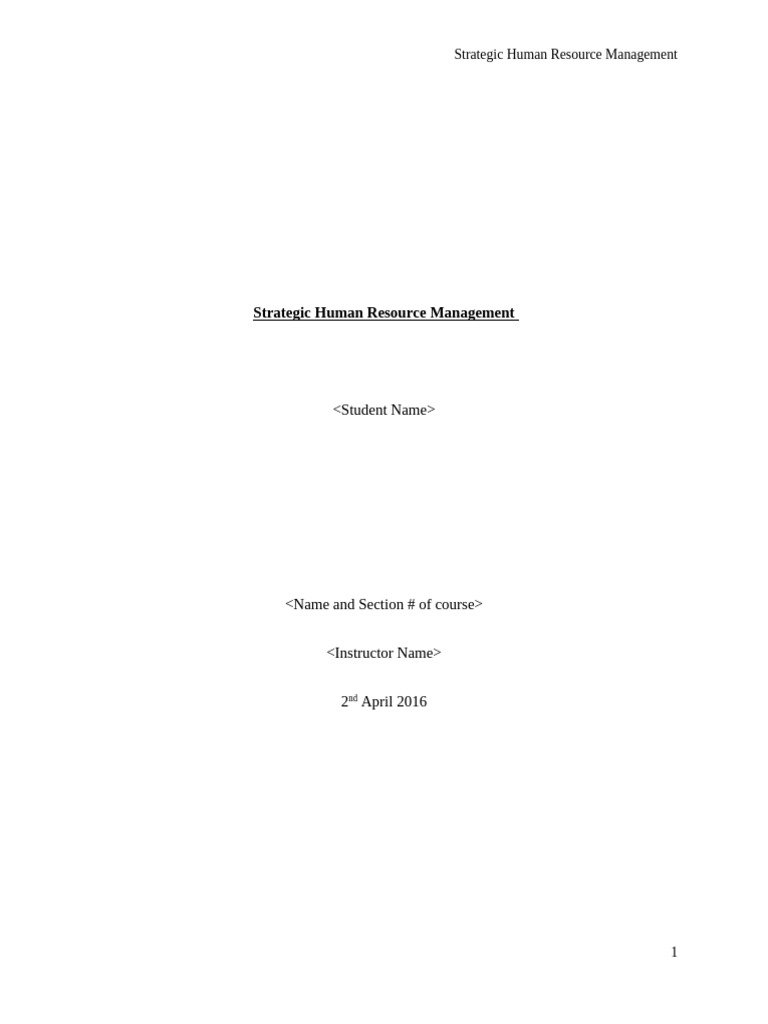 Coursework Assignement - Disney HR Strategy | PDF | Human Resource ...