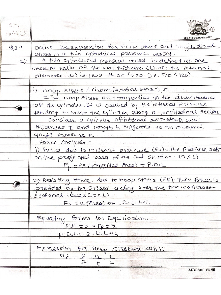 Structural Mechanics All Assignments 1st Sem | PDF
