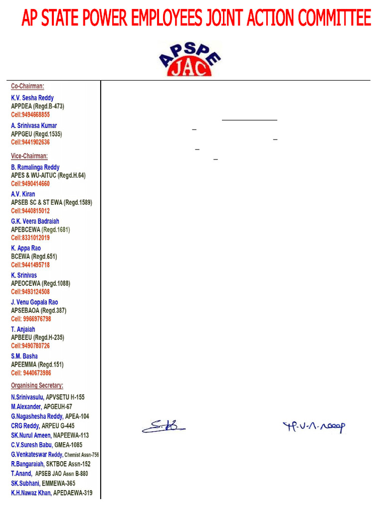 APSPE JAC Meeting on Employee Issues | PDF
