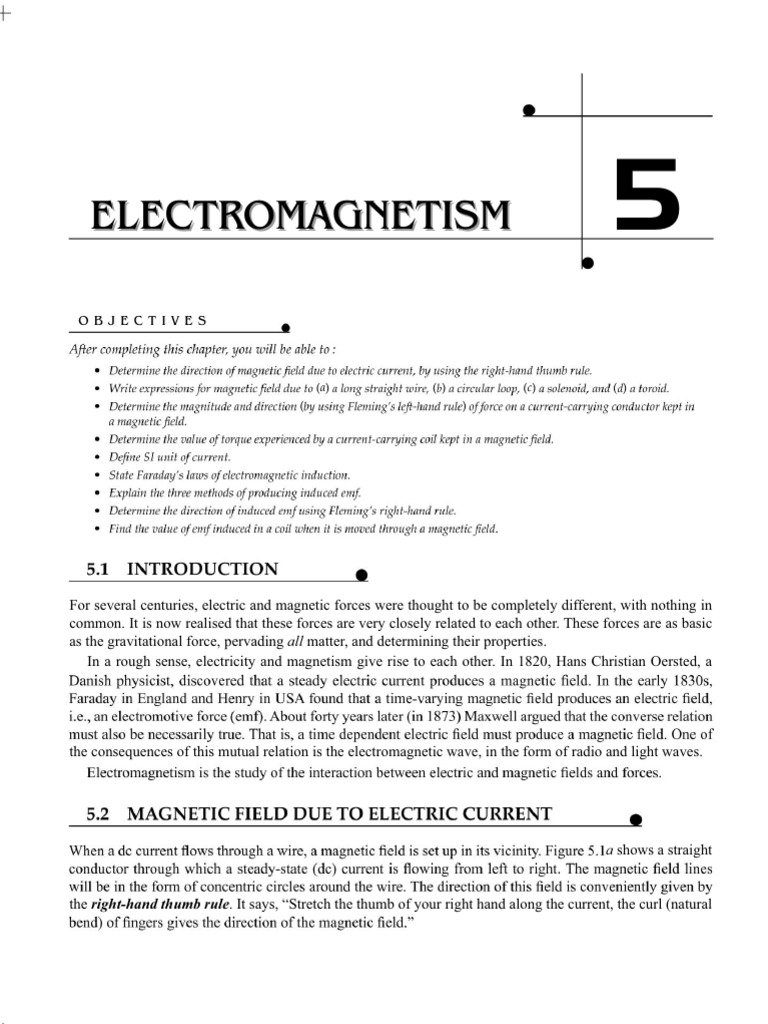 Understanding Electromagnetism Basics | PDF | Magnetic Field ...