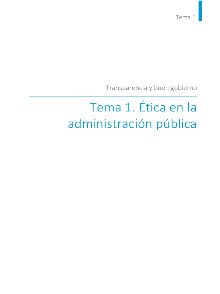 Ética en la Gestión Pública y Transparencia | PDF | Moralidad ...