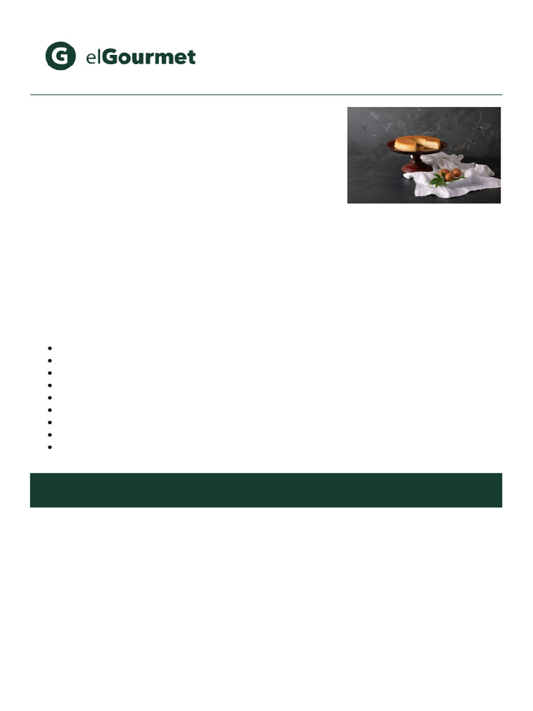 Flan Clasico | PDF