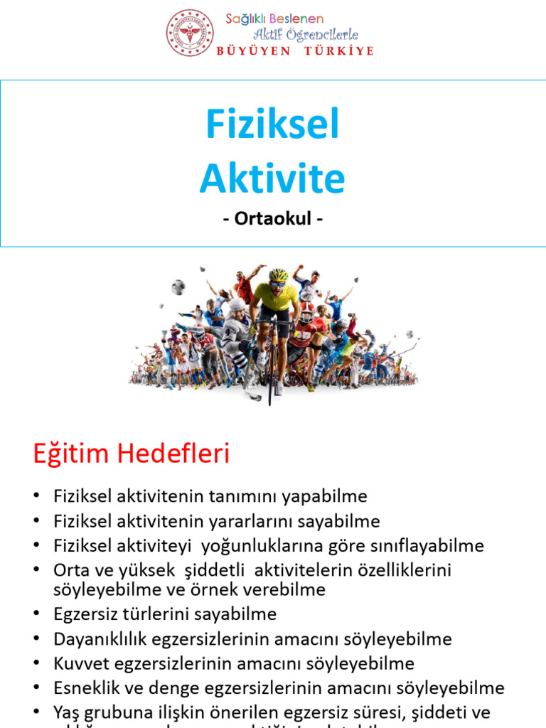 Ortaokul Ogrenci Fiziksel Aktivite Sunumu | PDF