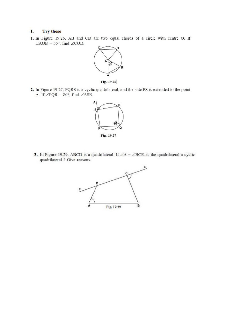 Circles 2026 Grade 9 Worksheet | PDF
