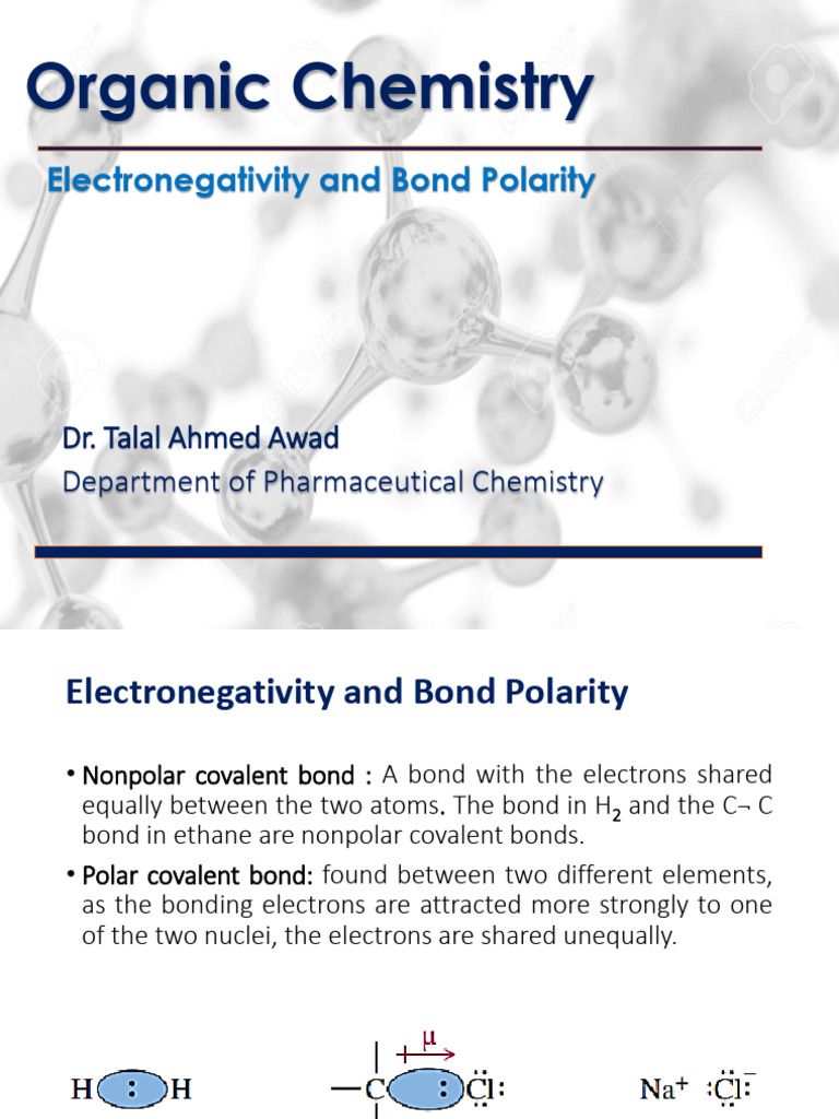 Lec-2-1 Electronegativity and Bond Polarity | PDF | Chemical Polarity ...