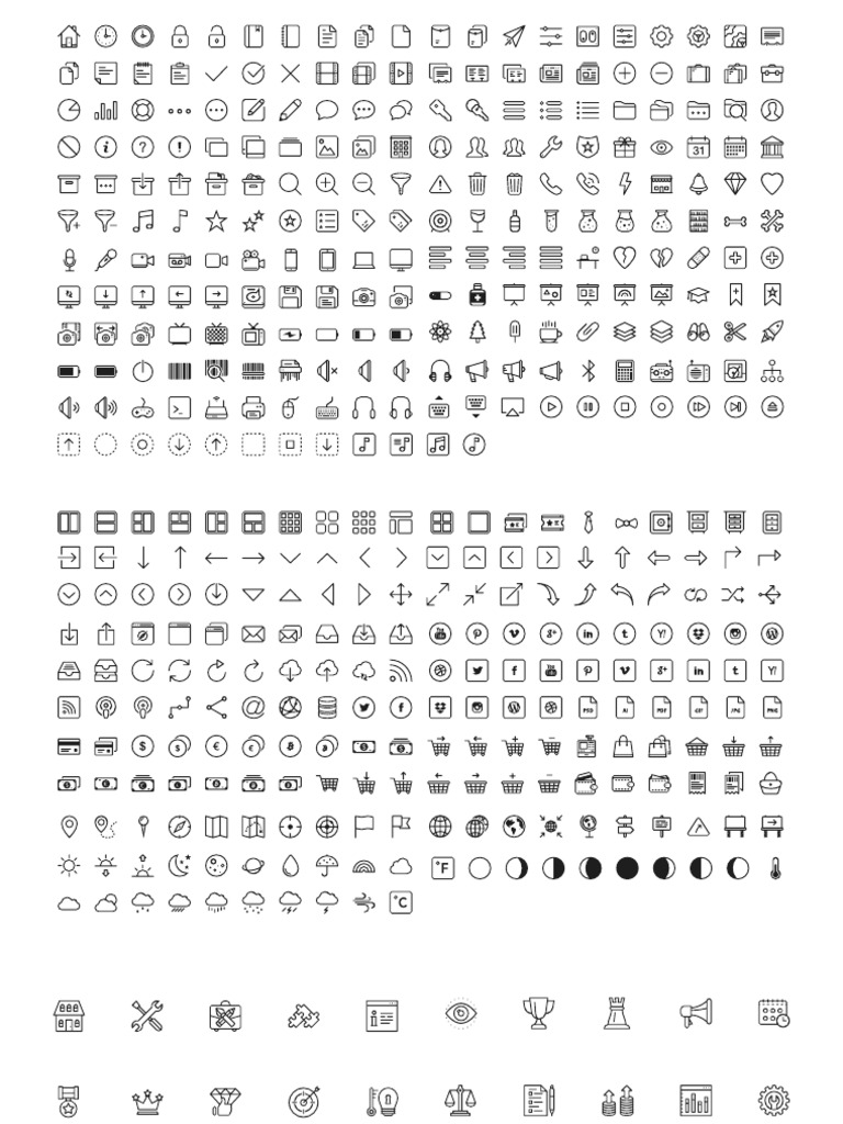 4000+ Vector Icons | PDF