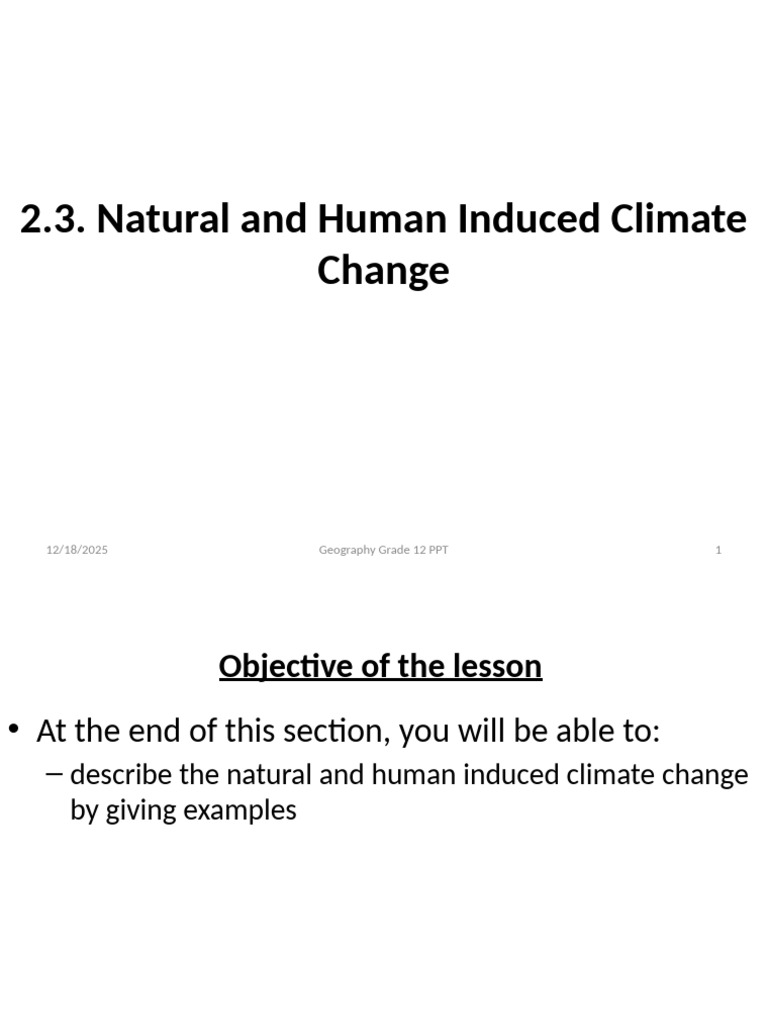 2.3. Natural and Human Induced Climate Change | PDF | Particulates ...