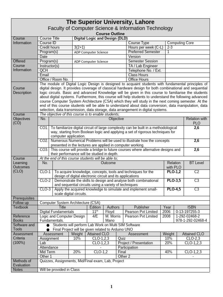 Digital Logic Design (T+L) | PDF | Logic Gate | Computer Memory