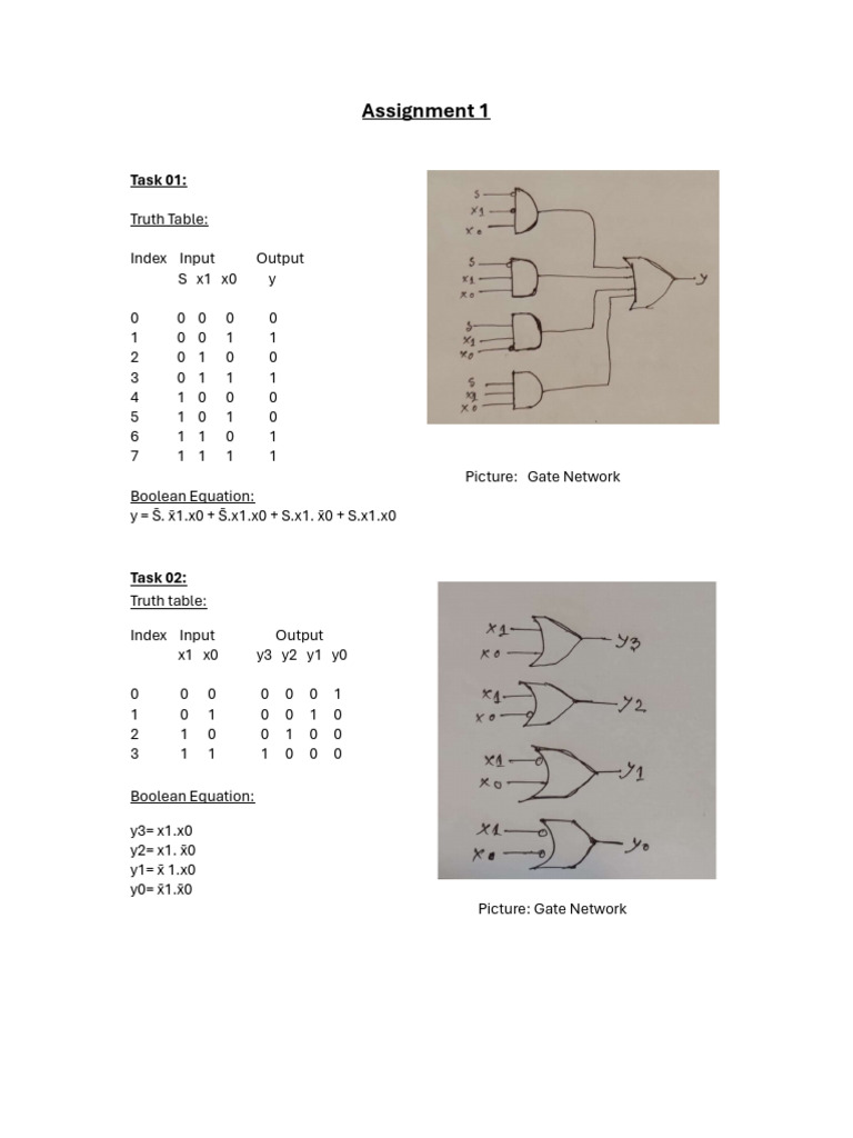 Truth Tables and NAND Gate Proof | PDF