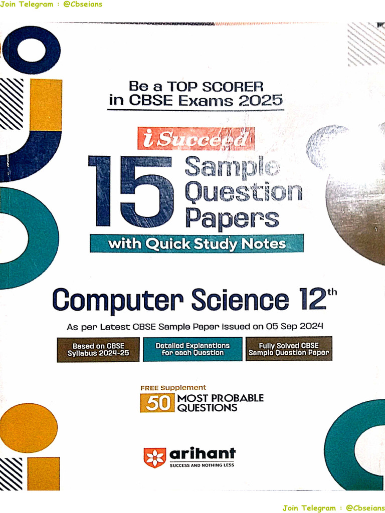 arihant computer science class 12th pdf | PDF