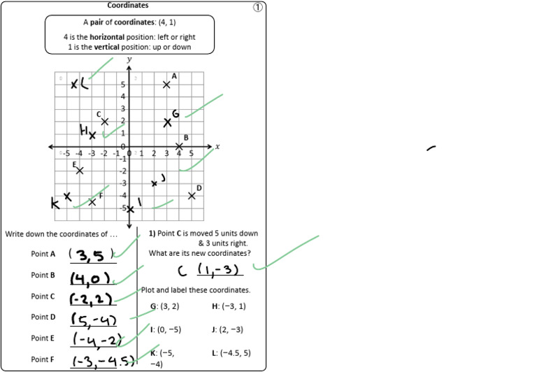 Coordinate Plotting and Movement Guide | PDF
