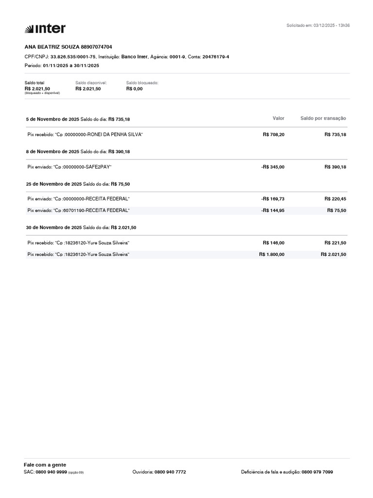 Extrato-01-11-2025-a-30-11-2025-PDF | PDF