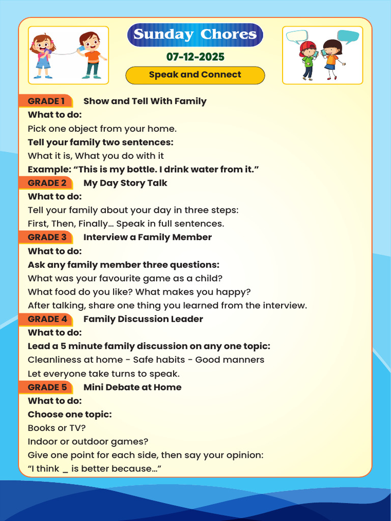 Family Engagement Activities by Grade | PDF