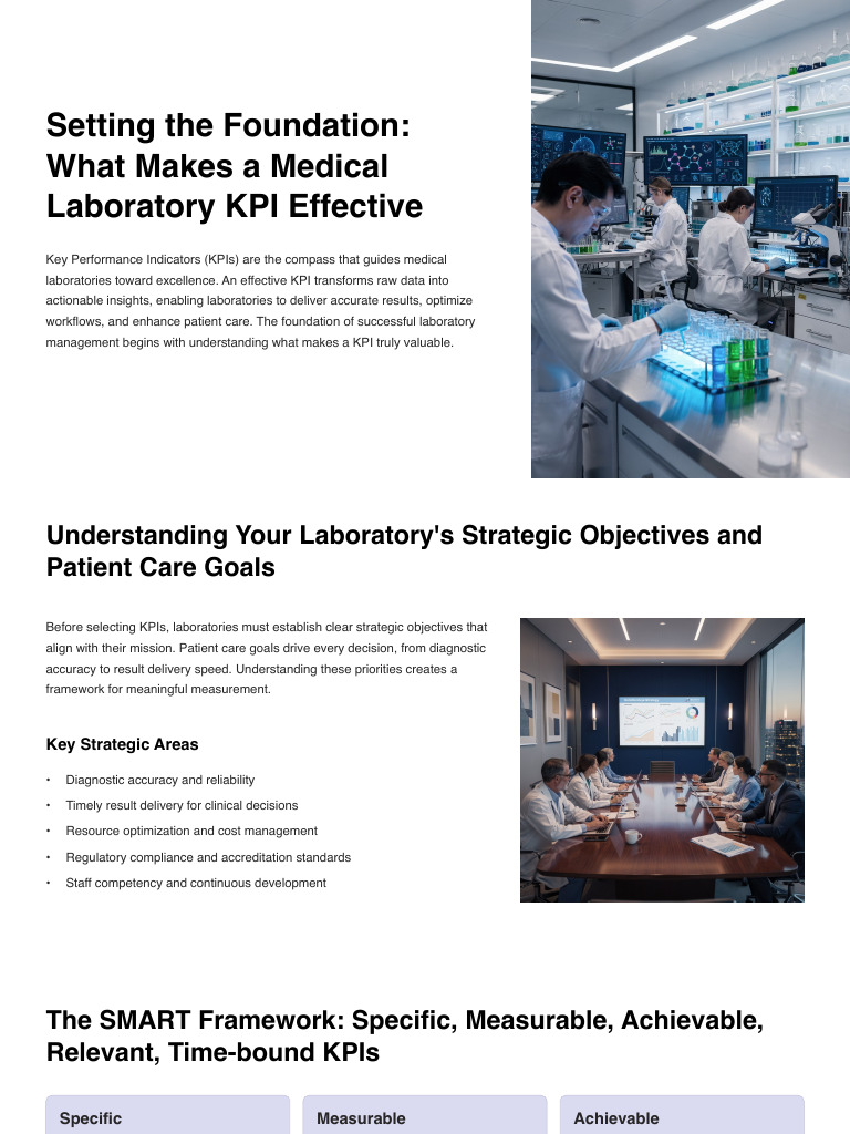 Setting the Foundation What Makes a Medical Laboratory KPI Effective ...