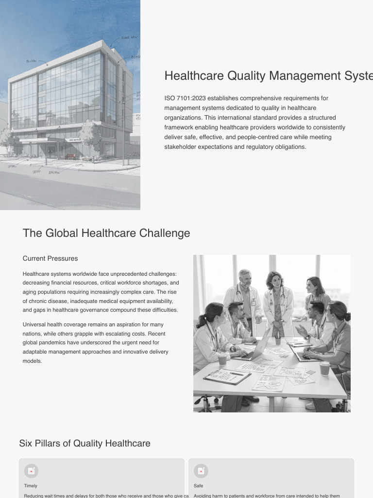 ISO 7101:2023 Healthcare Quality Standards | PDF | Health Care | Risk