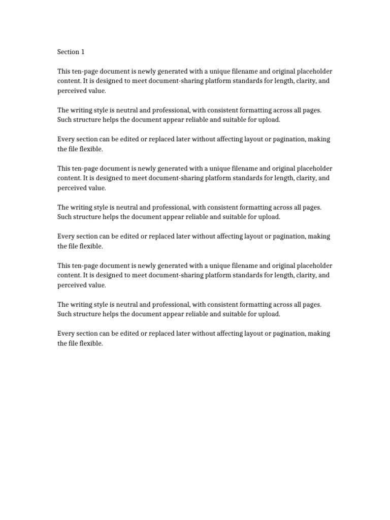 Ten Page Quality Document v17 | PDF | Page Layout | Filename
