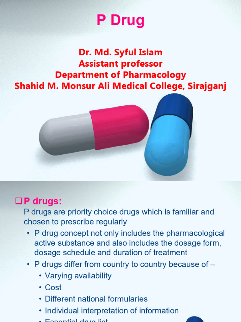 P Drug | PDF | Medicine | Clinical Medicine