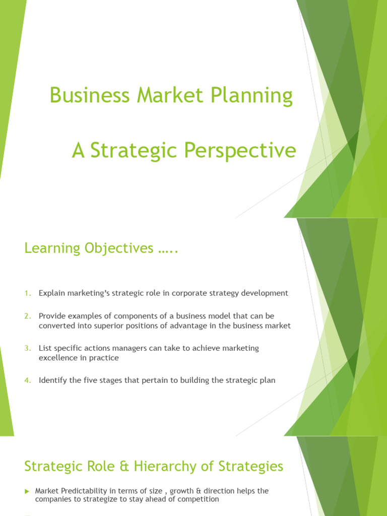 Strategic Business Market Planning Guide | PDF | Strategic Management ...
