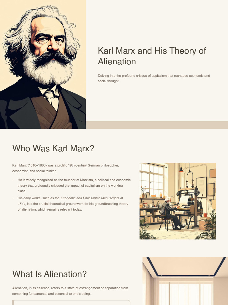 Marx's Theory of Alienation Explained | PDF | Marx's Theory Of ...