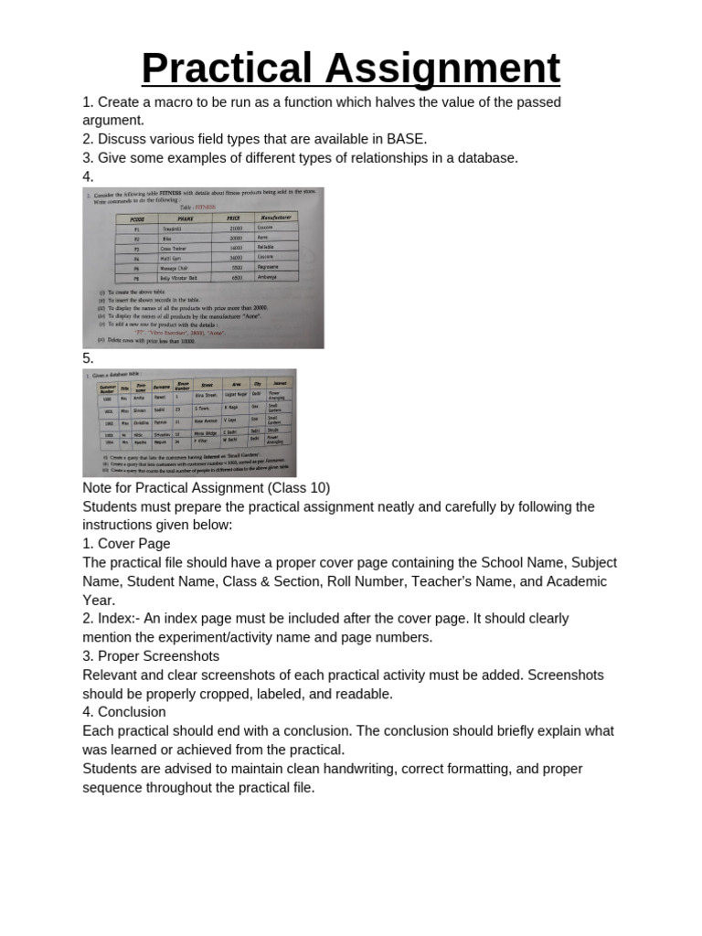 Practical Assignment | PDF